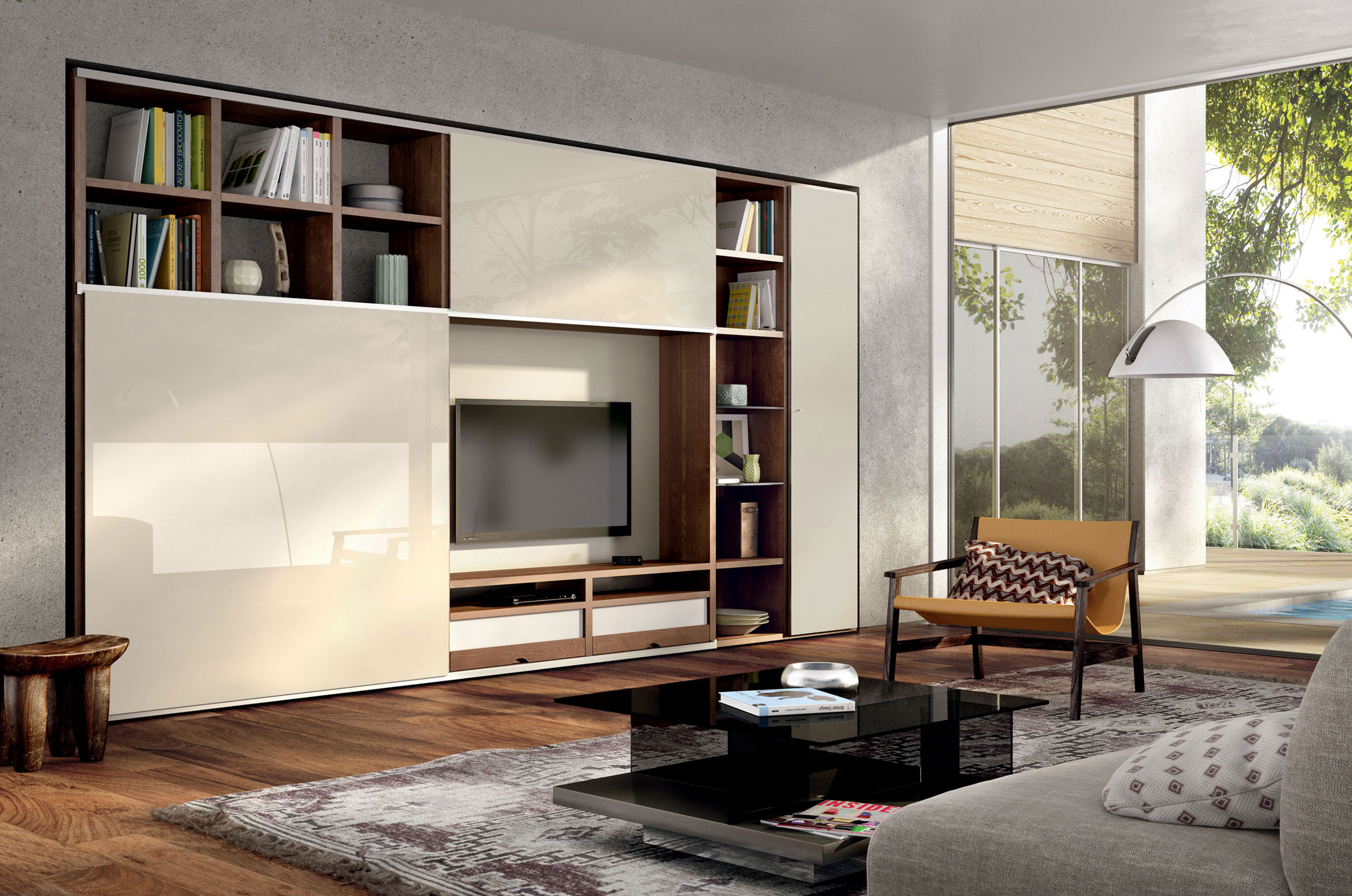 Mega Design wandmeubel Hulsta - Blaauw Woonidee